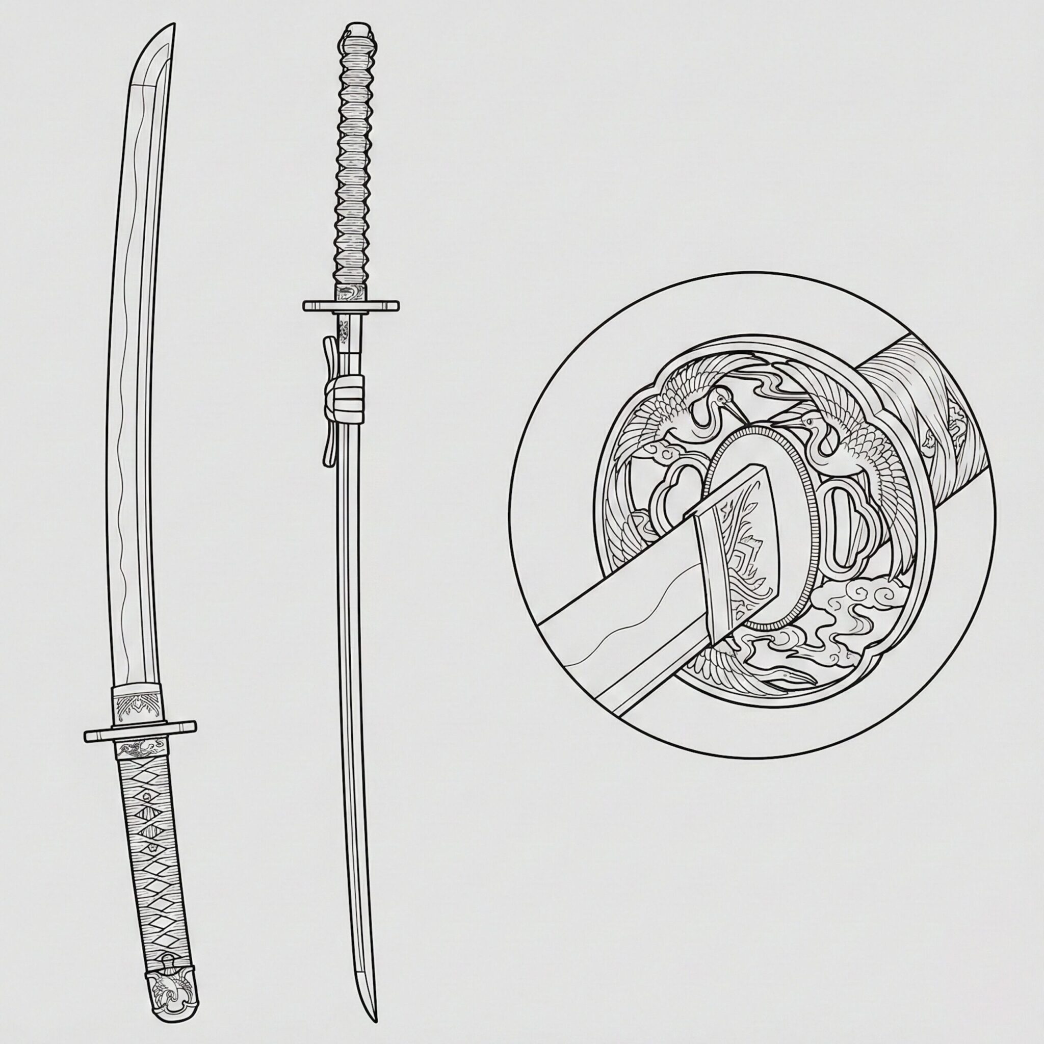 Tsurumaru Kuninaga – Legendary Japanese Yokai Sword Orthographic ...